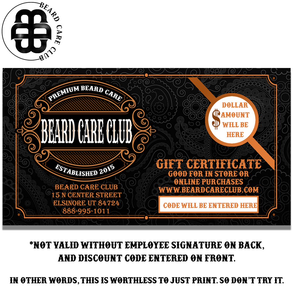 Beard Care Club(BCC) Gift Card